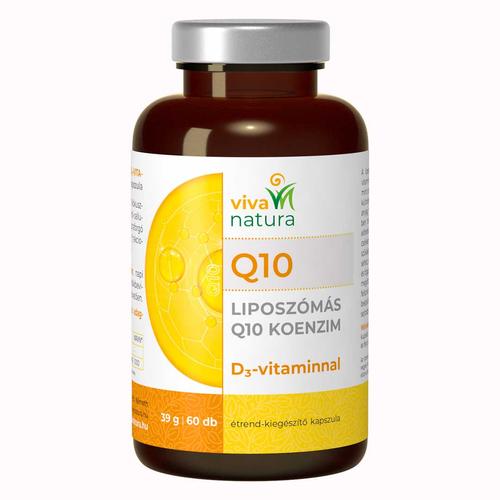 Viva Viva natura liposzómás q10 koenzim d3 vitaminnal étrend kiegészítő kapszula 60 db - Vital ...