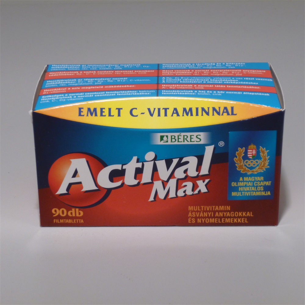 Béres Béres actival max multivitamin filmtabletta 90 db - Vital-max ...